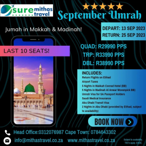 Sure Mithas Travel - September Umrah | September / October 2023 Umrah ...